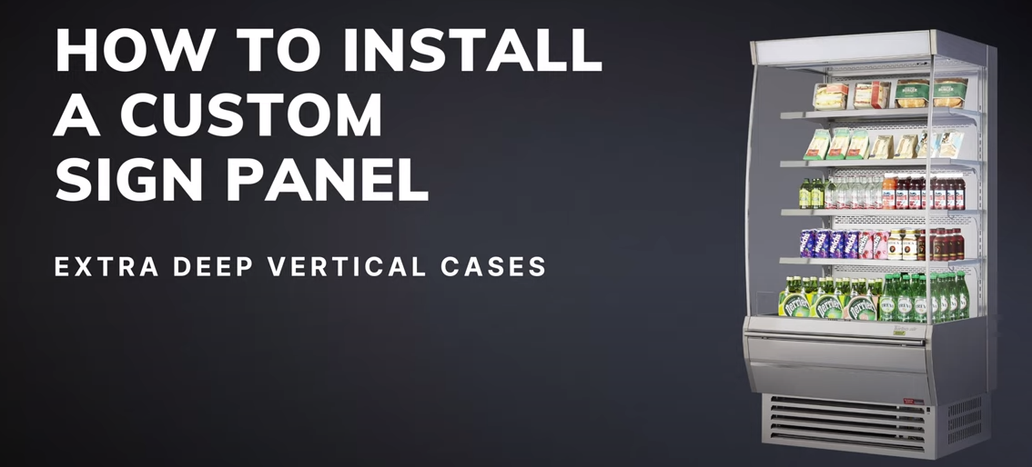 How To Install A Custom Sign Panel Turbo Air — Amechef Restaurant Equipment