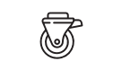 Moretti Forni RMOR085 Set of 4 casters for Ideck ovens — Amechef ...
